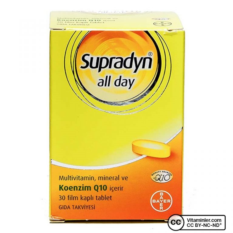 VİTAMİN TAKVİYESİ; SUPRADYN ALL DAY TABLET | İlaç Çeşitleri
